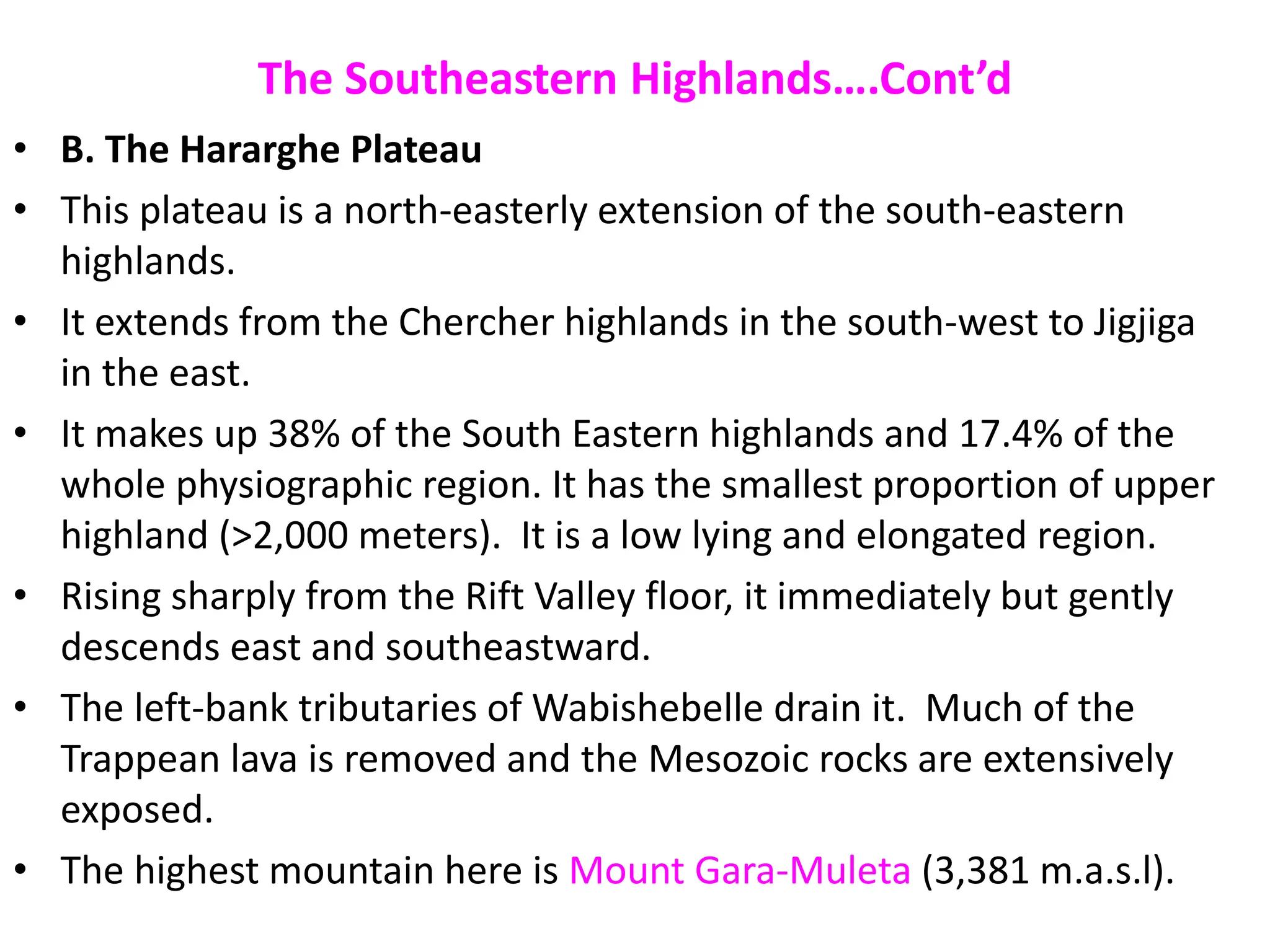 Geography of Ethiopia and the Horn: Chapter Two and Three.ppt