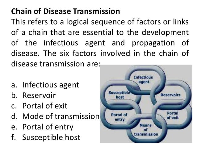 Chain Of Transmission Of Infectious Disease