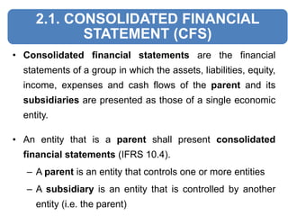 Chapter Two CFS.pptx consolidated financial statements | PPTX