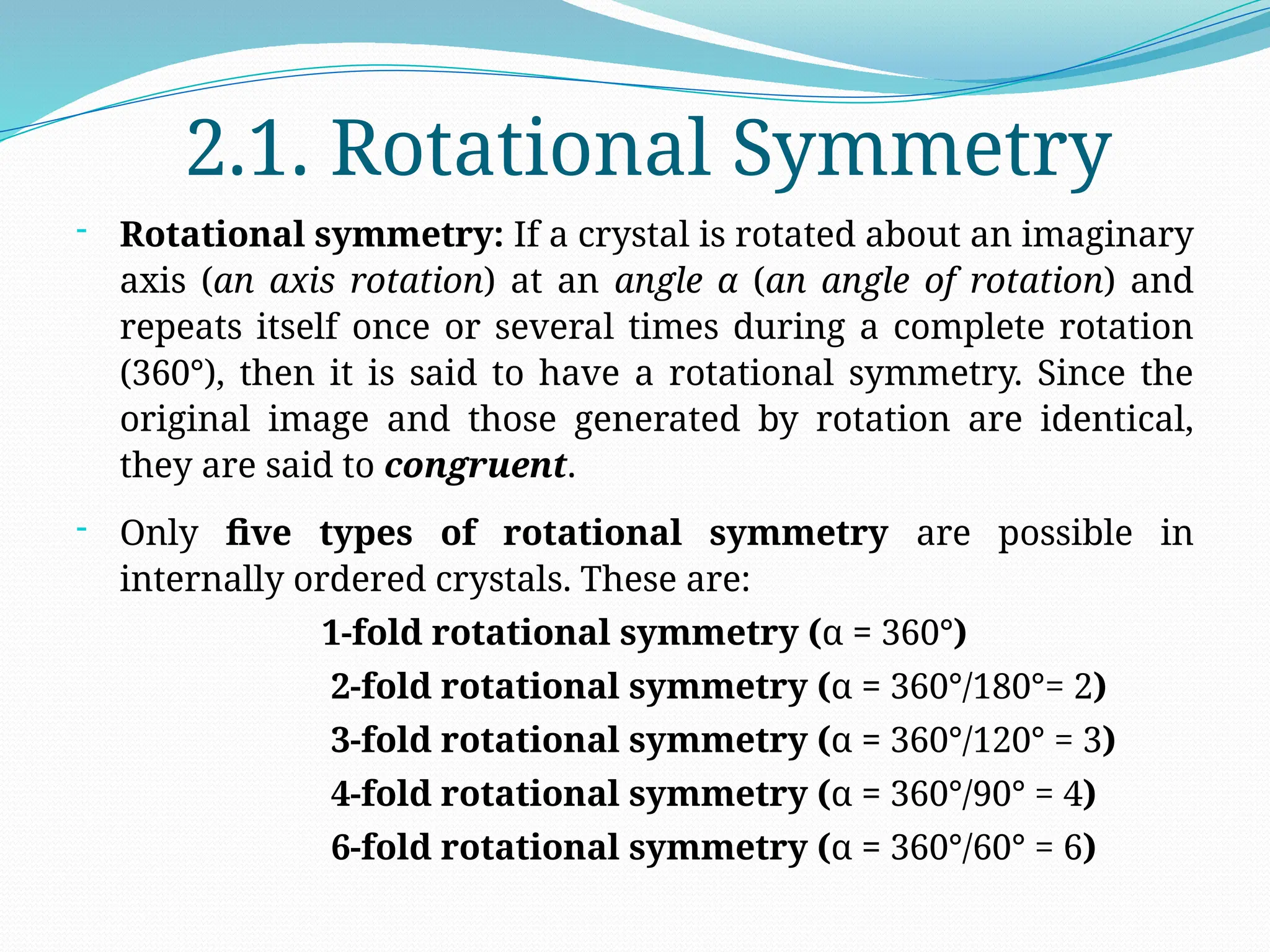 Chapter Two_Crystal Symmetry.ppt for geologyx | PPTX