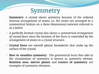 Chapter Two_Crystal Symmetry.ppt for geologyx | PPTX