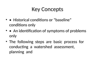 Comprehensive Watershed Management: Problem Definition and Scoping ...