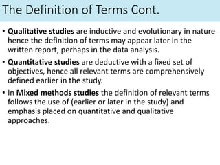 Chapter Two Review of the Literature | PPTX