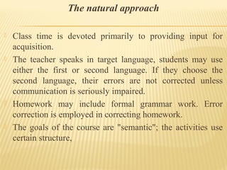 Chapter v “Approaches to Language Teaching” | PPT