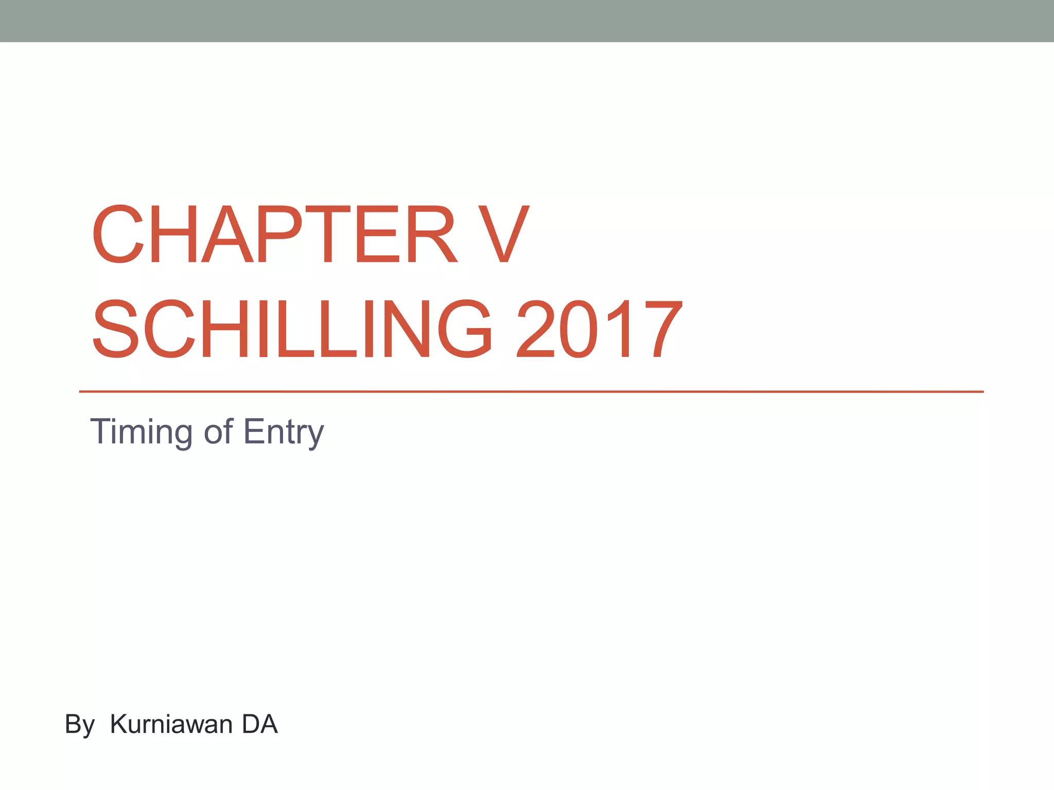 Chapter v SCHILLING 2017 | PPTX