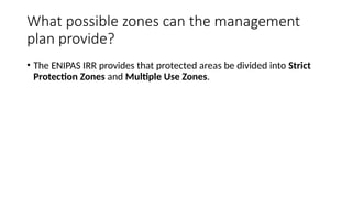 Chapter V Management Plan in Protected Areas | PPTX