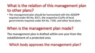 Chapter V Management Plan in Protected Areas | PPTX