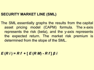 Chapter v capital market theory | PPT