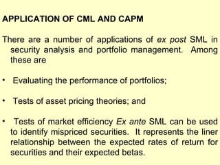 Chapter v capital market theory | PPT