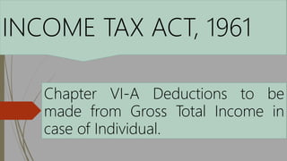 Chapter vi a deductions to be made from gross | PPTX | Health Insurance ...