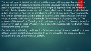 Special Scoring Unusual Verbalization | PPTX