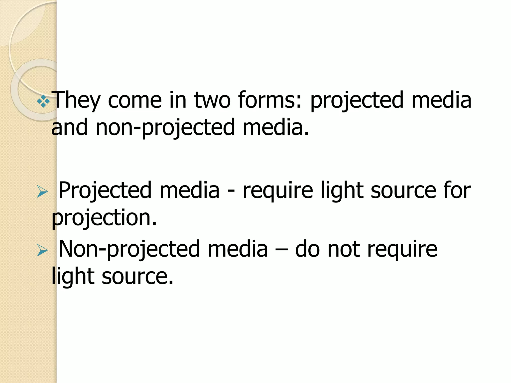 TYPES OF INSTRUCTIONAL MEDIA | PPTX