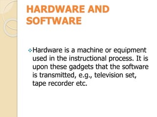 TYPES OF INSTRUCTIONAL MEDIA | PPTX