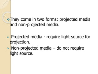 TYPES OF INSTRUCTIONAL MEDIA | PPTX