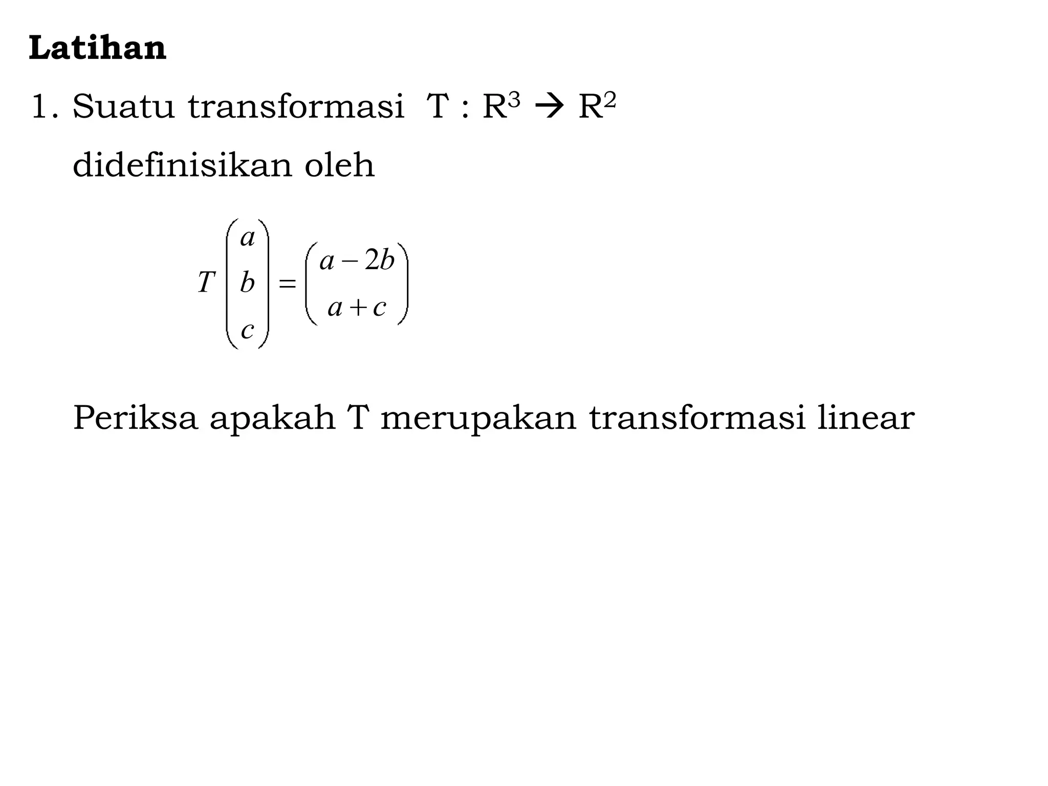 Chapter vii linear_transformasion | PPTX