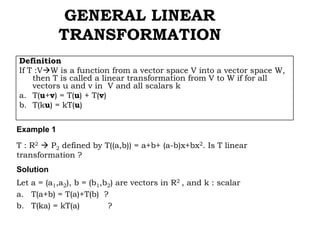 Chapter vii linear_transformasion | PPTX