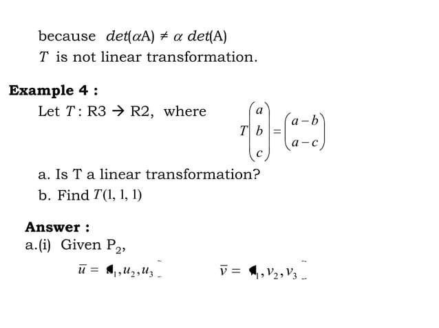 Chapter vii linear_transformasion | PPT
