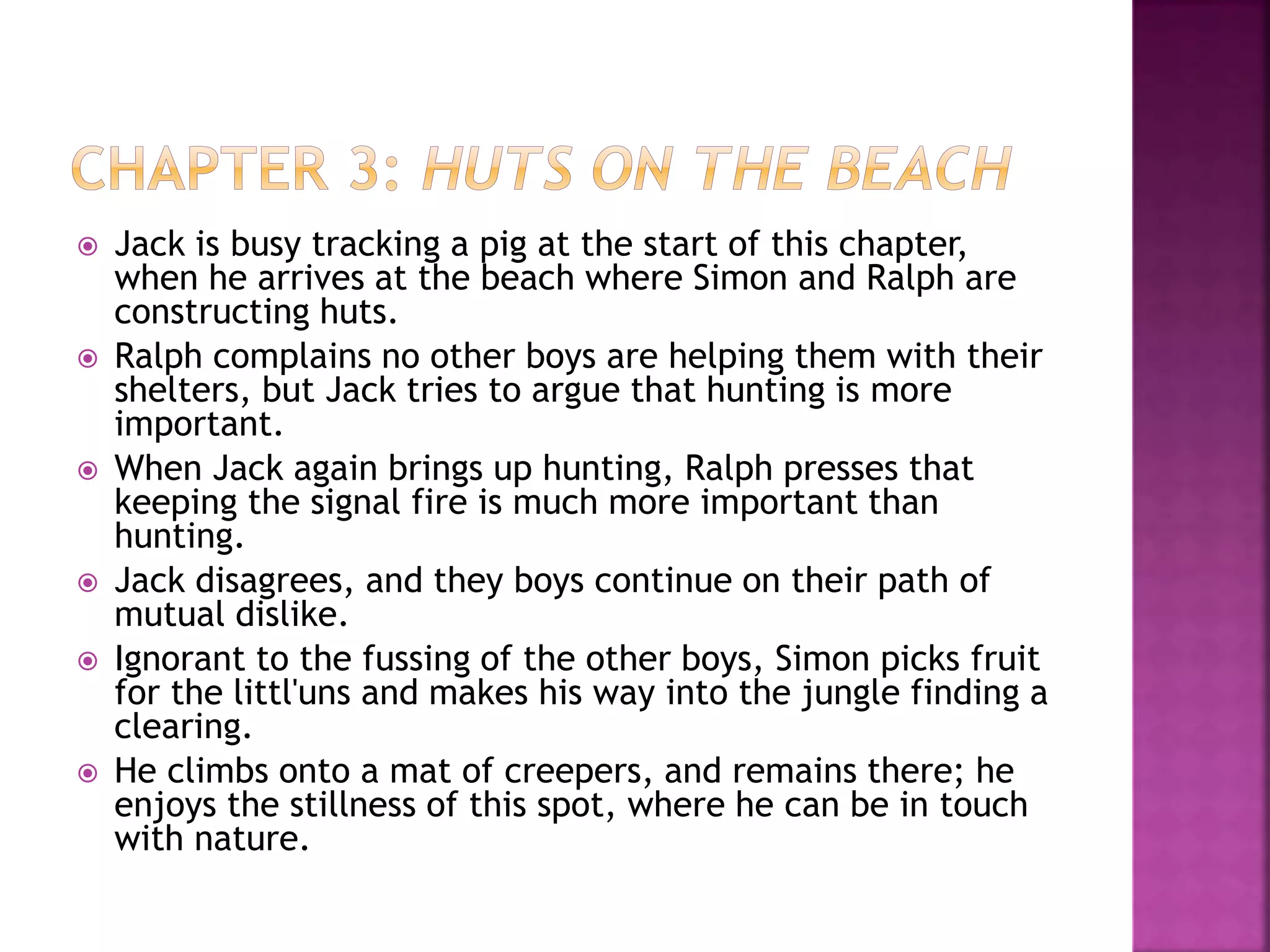 Chapter wise lord of the flies | PPTX