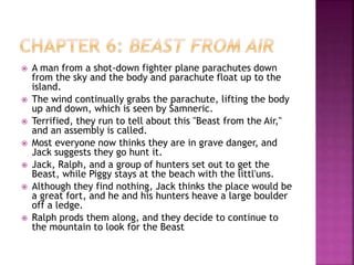 Chapter wise lord of the flies | PPTX