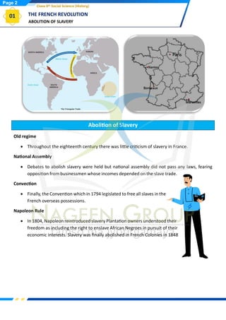 Class 9 History Chapter Wise Topic Wise Notes Chapter 1 The French ...