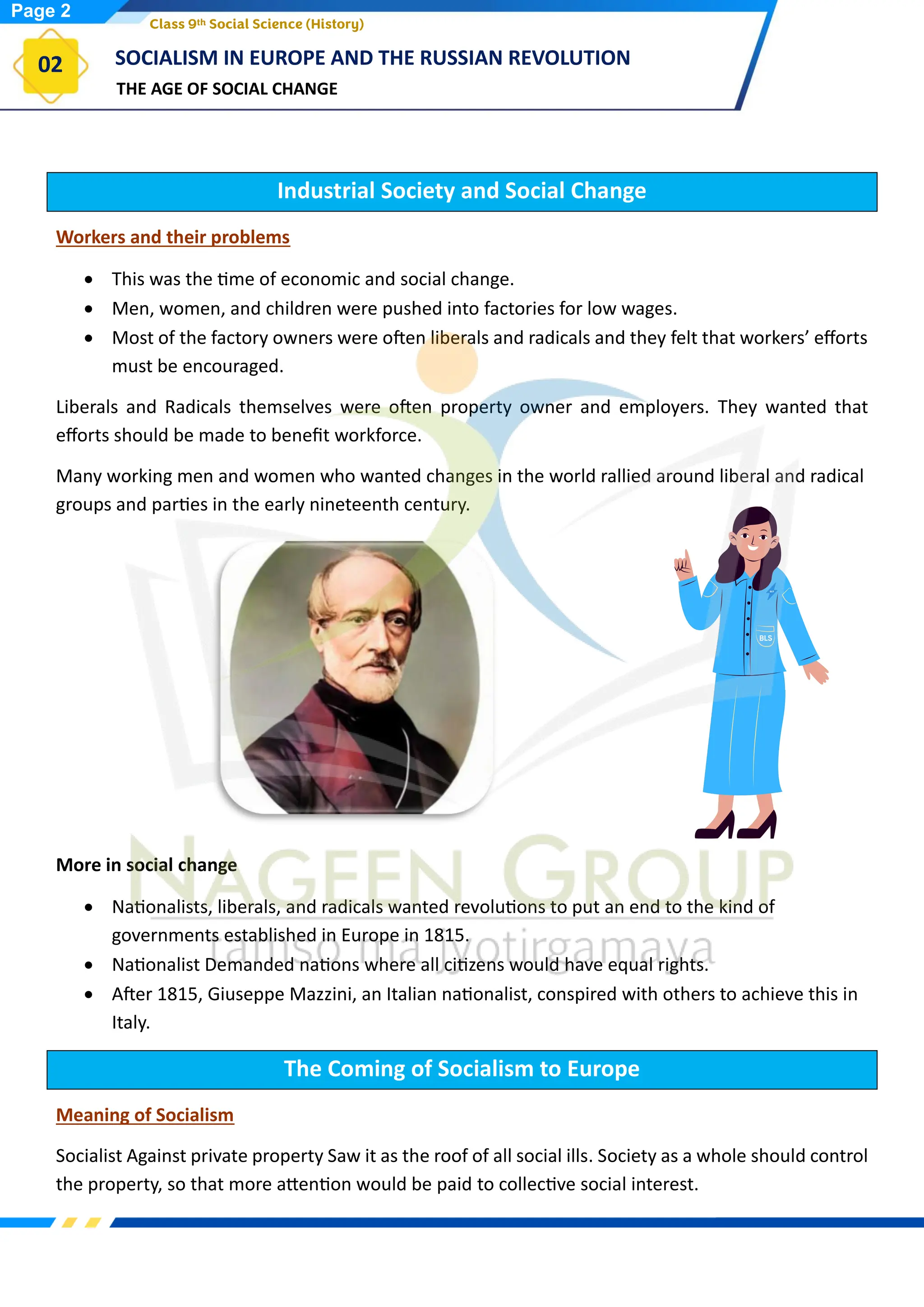 Class 9 History Chapter Wise Topic Wise Notes Chapter 2 Socialism in ...