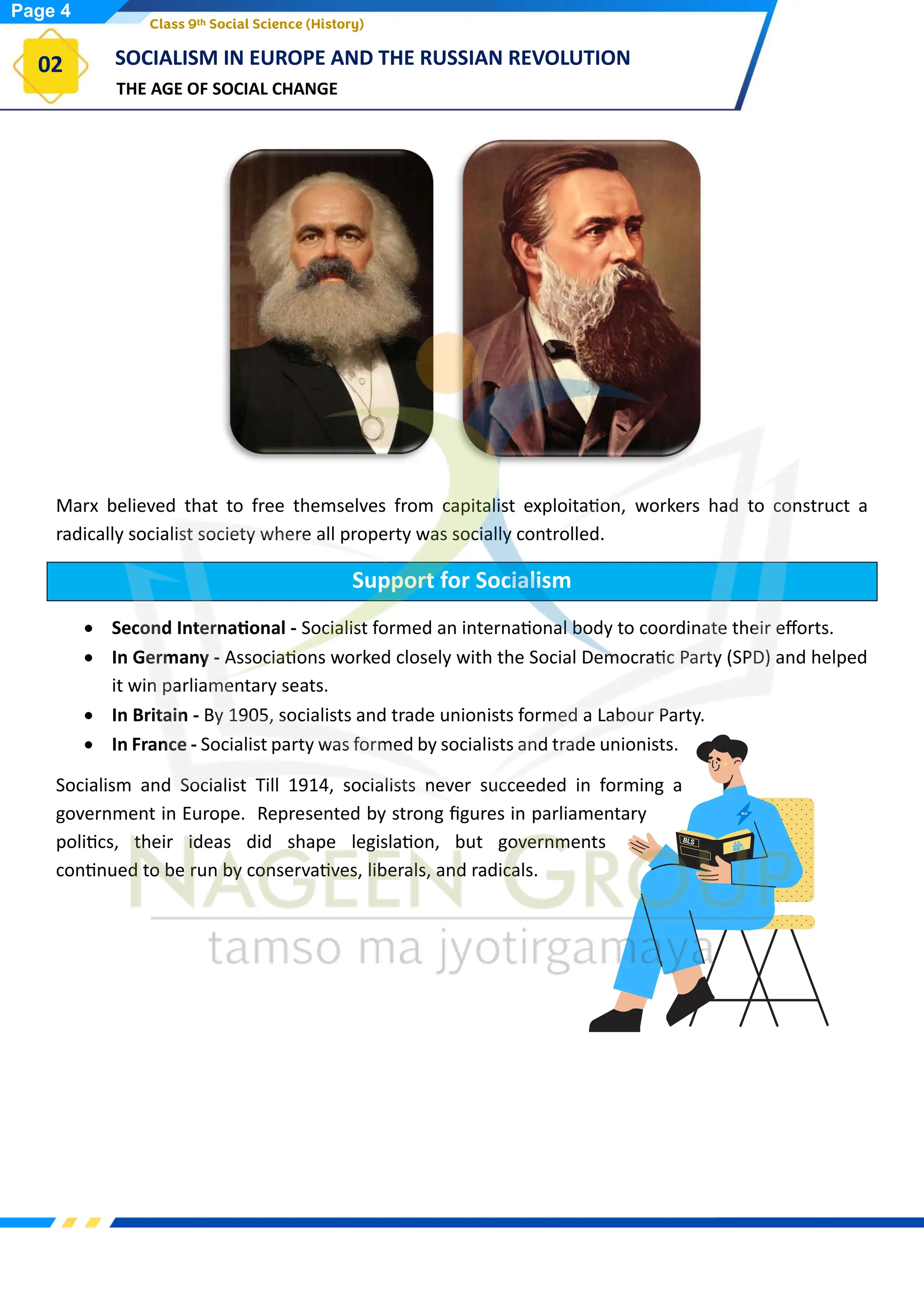 Class 9 History Chapter Wise Topic Wise Notes Chapter 2 Socialism in ...