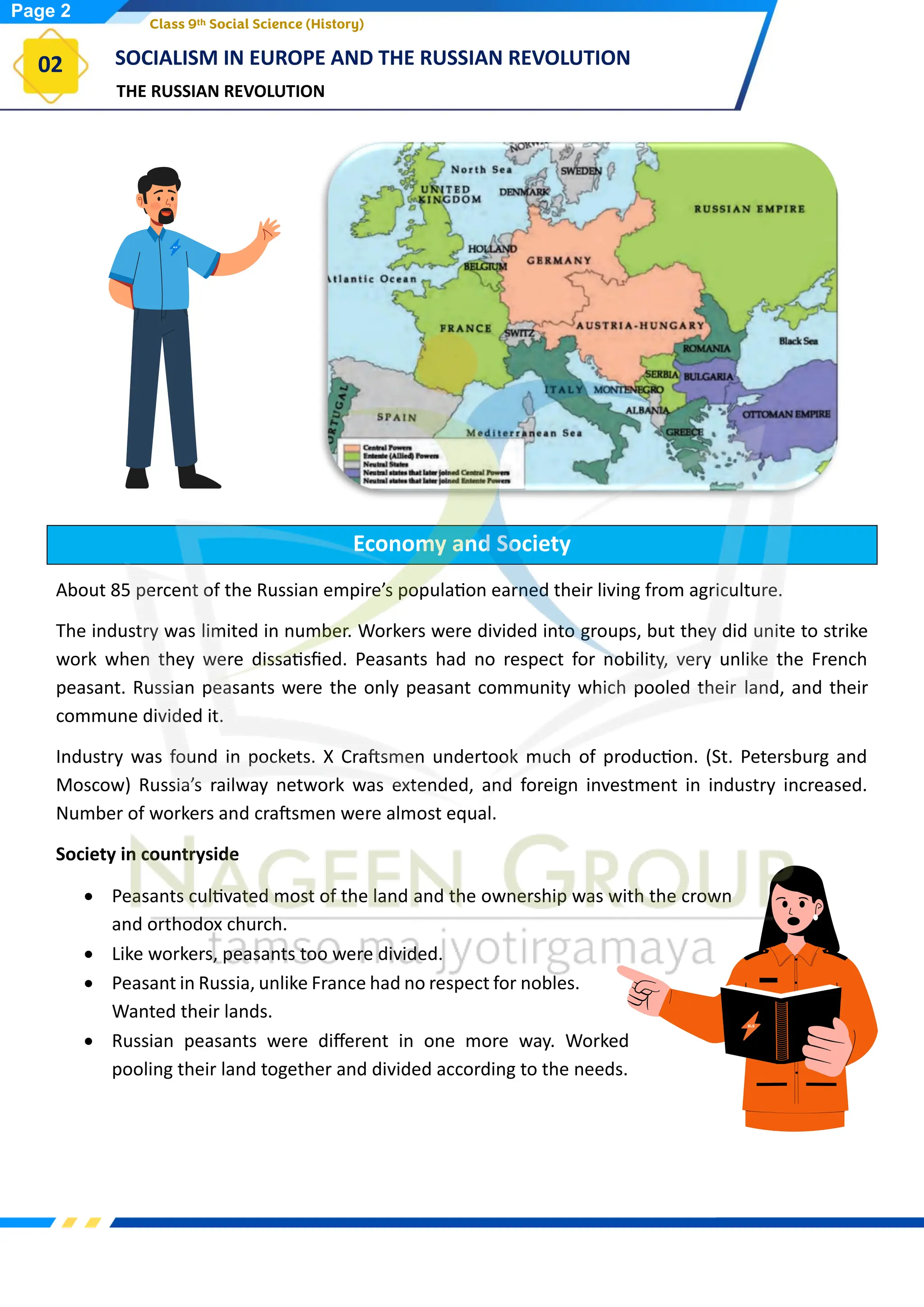 Class 9 History Chapter Wise Topic Wise Notes Chapter 2 Socialism in ...