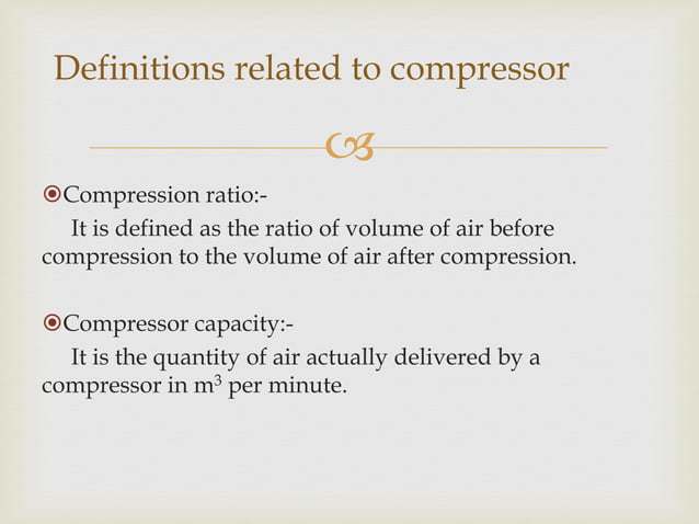Basics of Compressor | PDF | Home Appliances | Home & Garden
