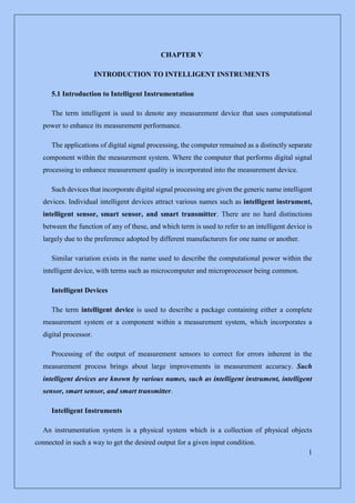 Chap 5 introduction to intelligent instruments | PDF