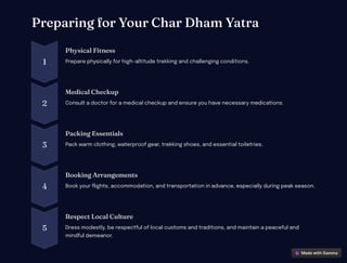 Char Dham Yatra A Spiritual Journey in India | PPT