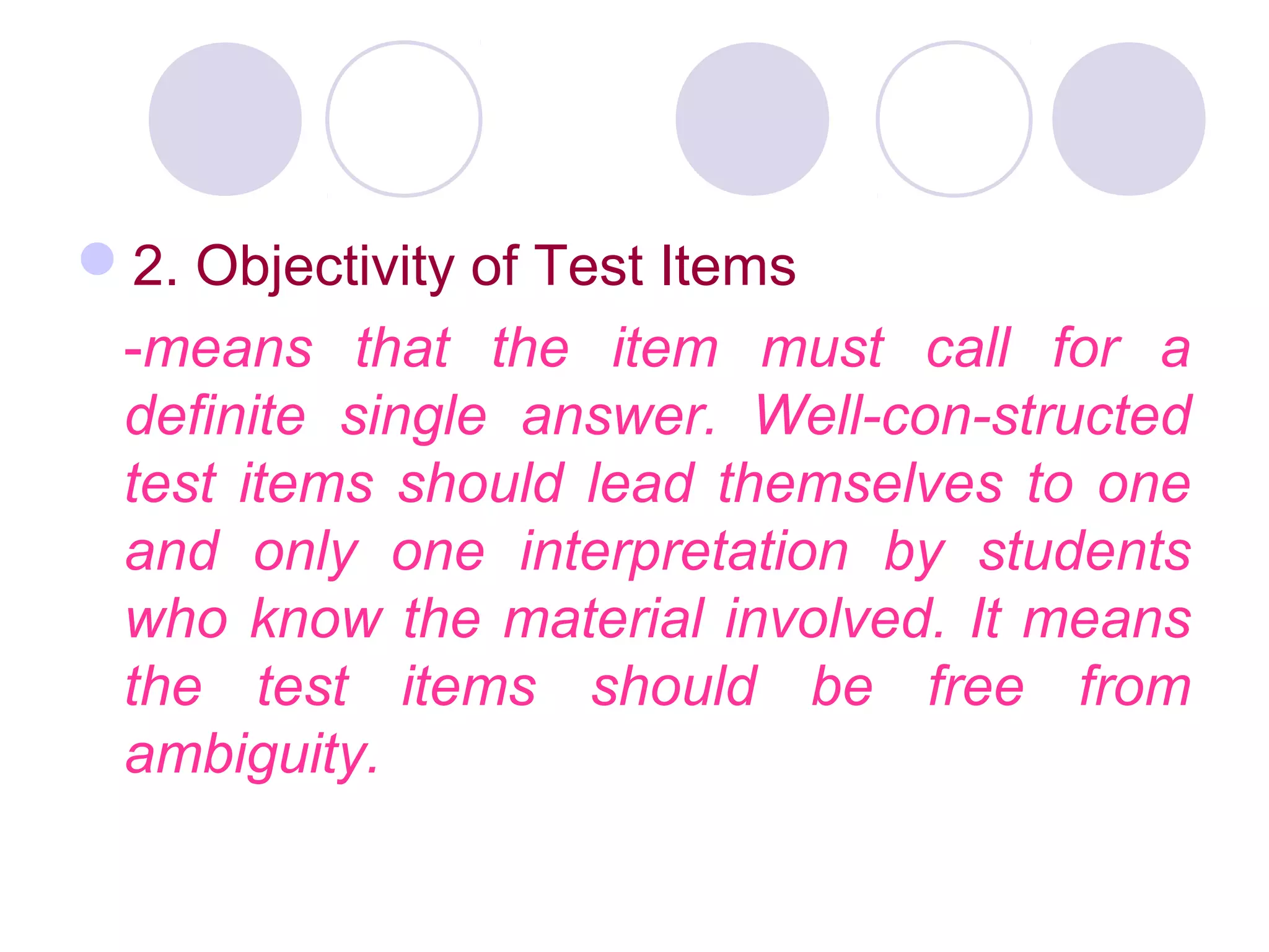 Characteristics of a good test | PPT