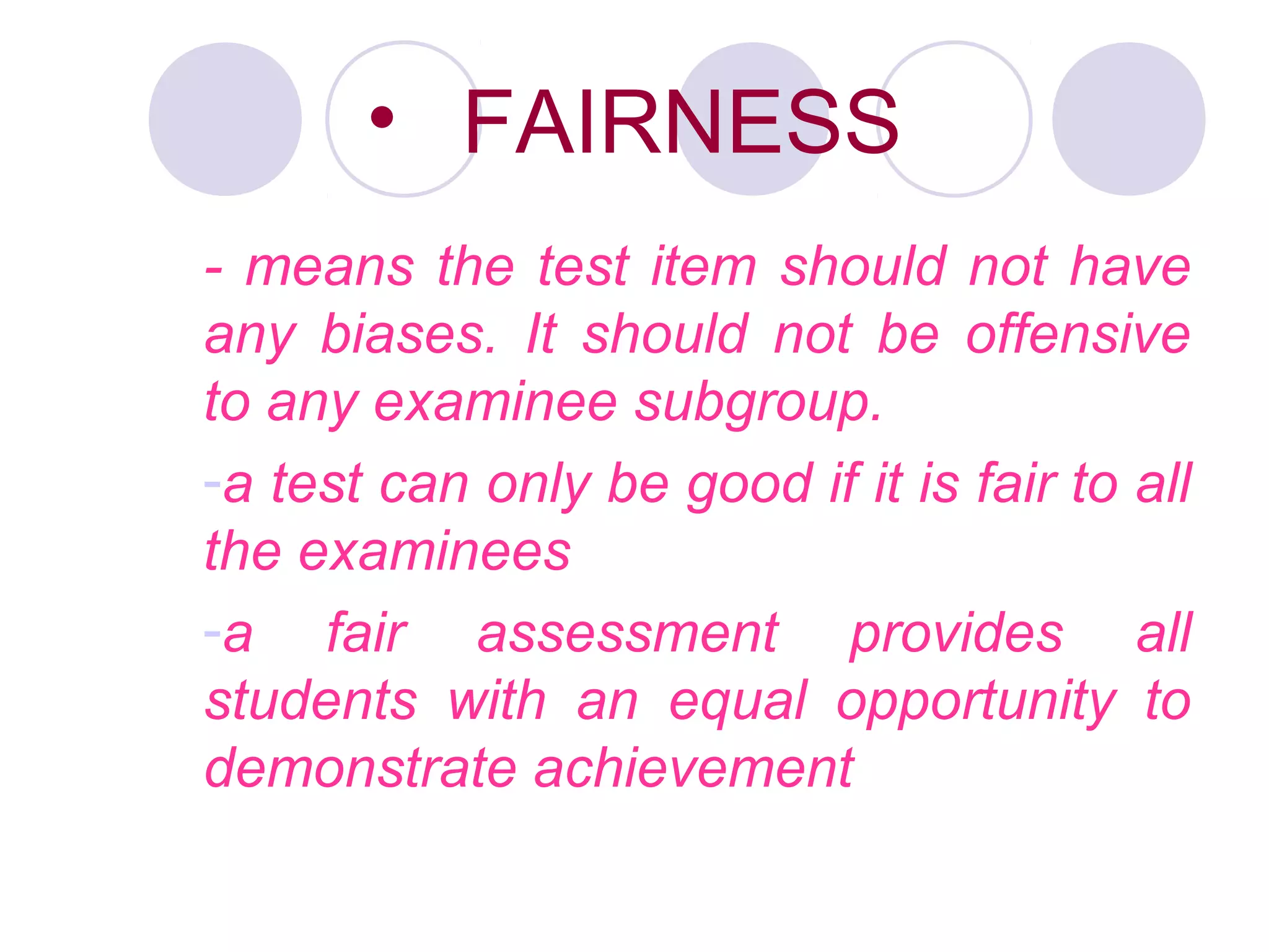 Characteristics of a good test | PPT