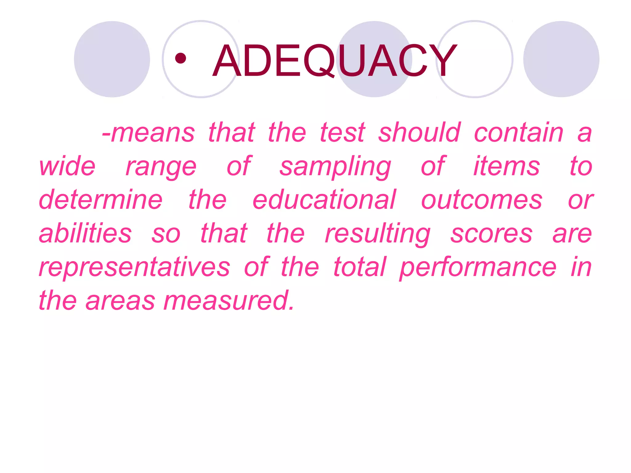 Characteristics of a good test | PPT