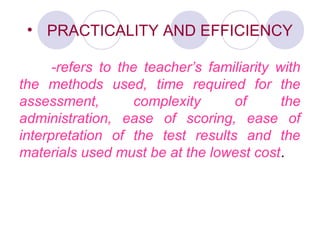 Characteristics of a good test | PPT