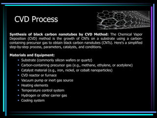 Charactarizes, applications and obtainnign of Black carbo nanotubes .ppt