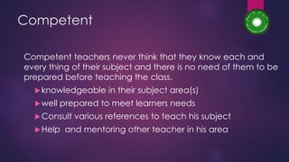 Characteristics of Good Teacher | PPTX
