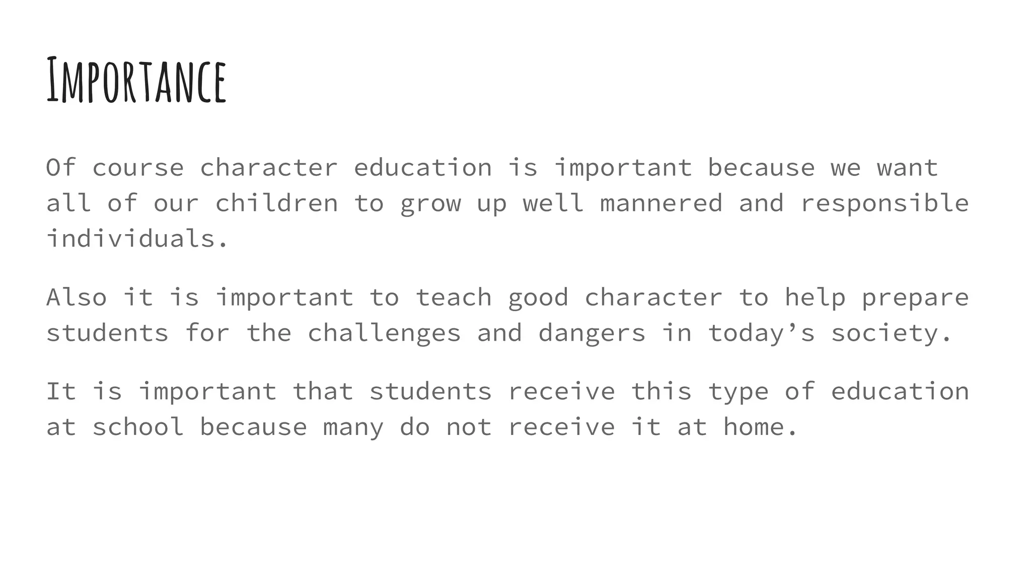 Character Education | PPT