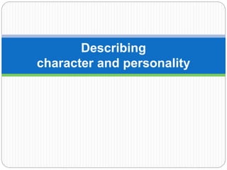 Character | PPT