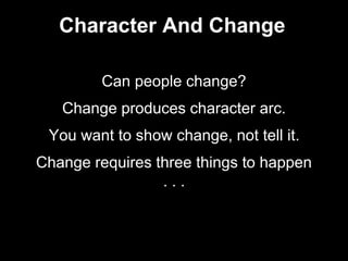 Character in Novel Writing | PPTX
