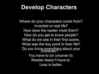 Character in Novel Writing | PPT