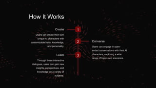 Character.AI: Empower Your Creations with AI-Powered Characters | PPTX