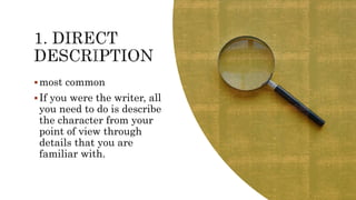 CHARACTER analysis CHARACTER analysis.pptx