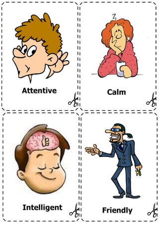 Character adjectives flashcards | PDF