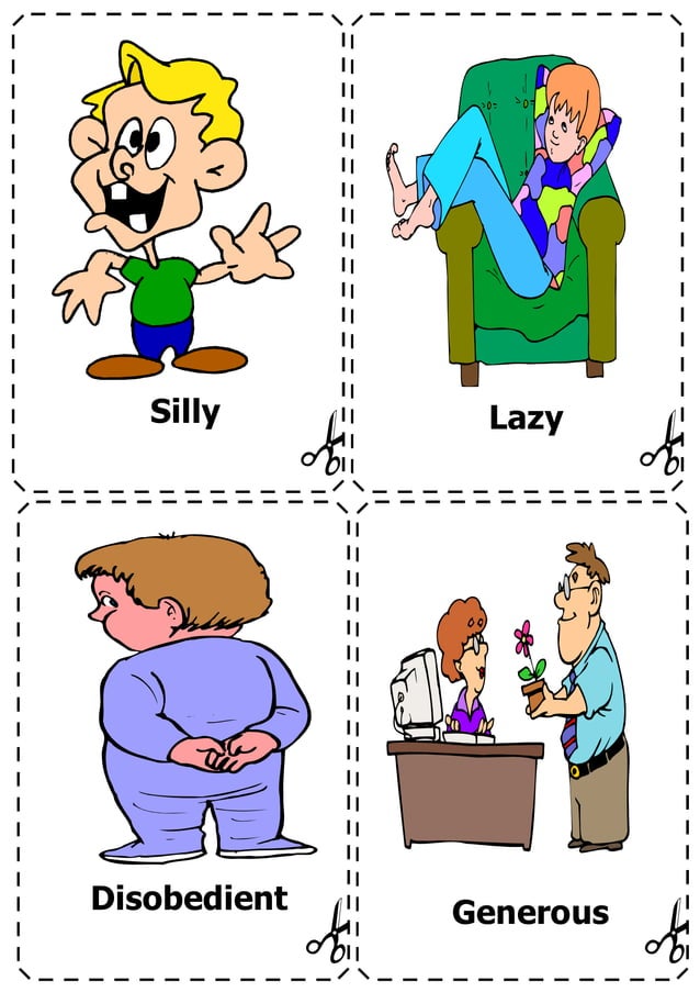 Character adjectives flashcards | PDF