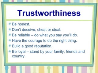 Character Education | PPT