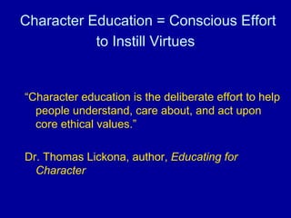 Character Education Introduction | PPT