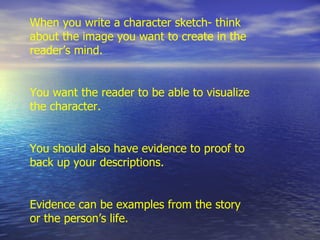 Character Sketch | PPT