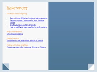 Types of Characters used in e-learning | PPTX