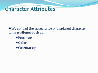 Character aatributes | PPT