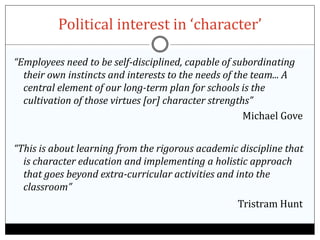 ADEPIS seminar - Character development in formal and non-formal ...